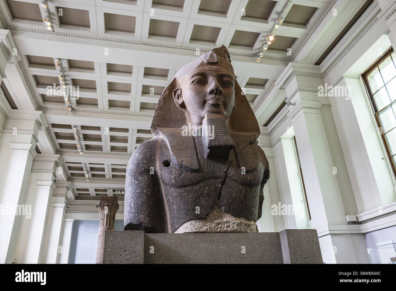The iconic statue of King Ramesses II displayed at the British Museum ...
