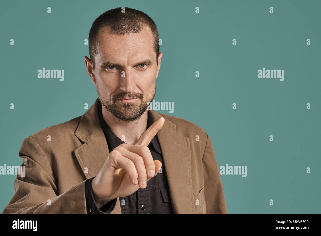 Man beard wears jacket hi-res stock photography and images - Alamy