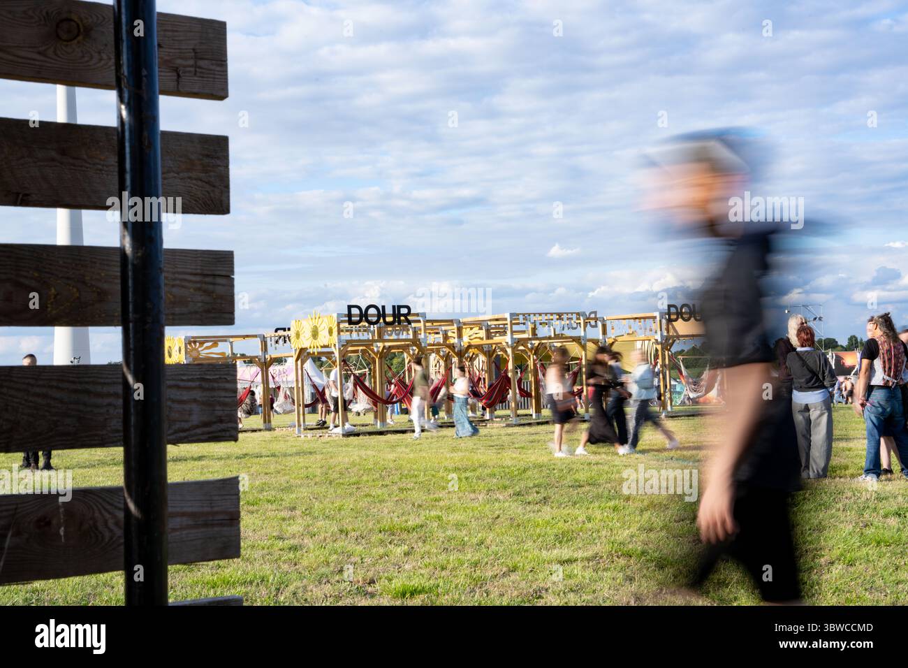 Dour, Belgium. 16th July, 2025. The festival site pictured on the first ...