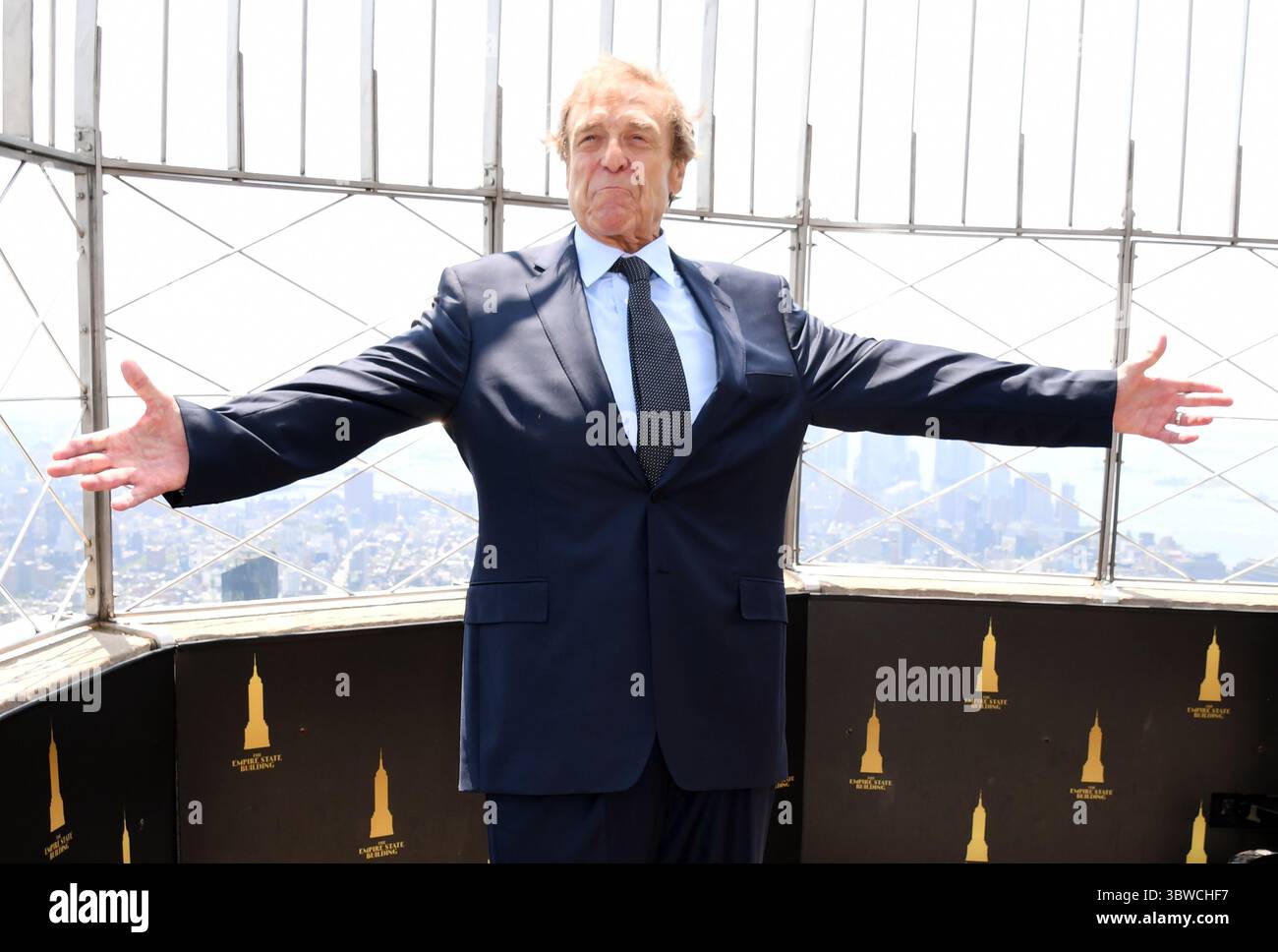 NEW YORK, NY - JULY 16: John Goodman lights the Empire State Building ...