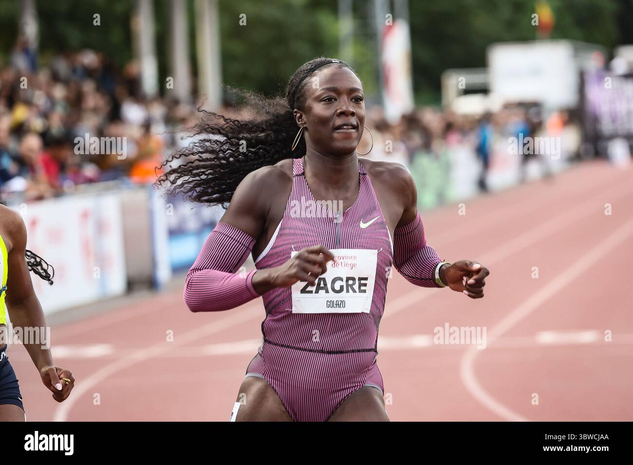 Belgian Anne Zagre pictured during the 'Meeting International d ...