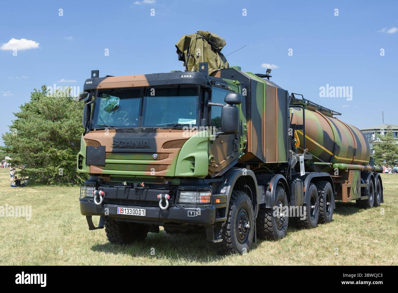 Nancy-Ochey, France - View on a Scania CaRaPACE, a French Army armored ...