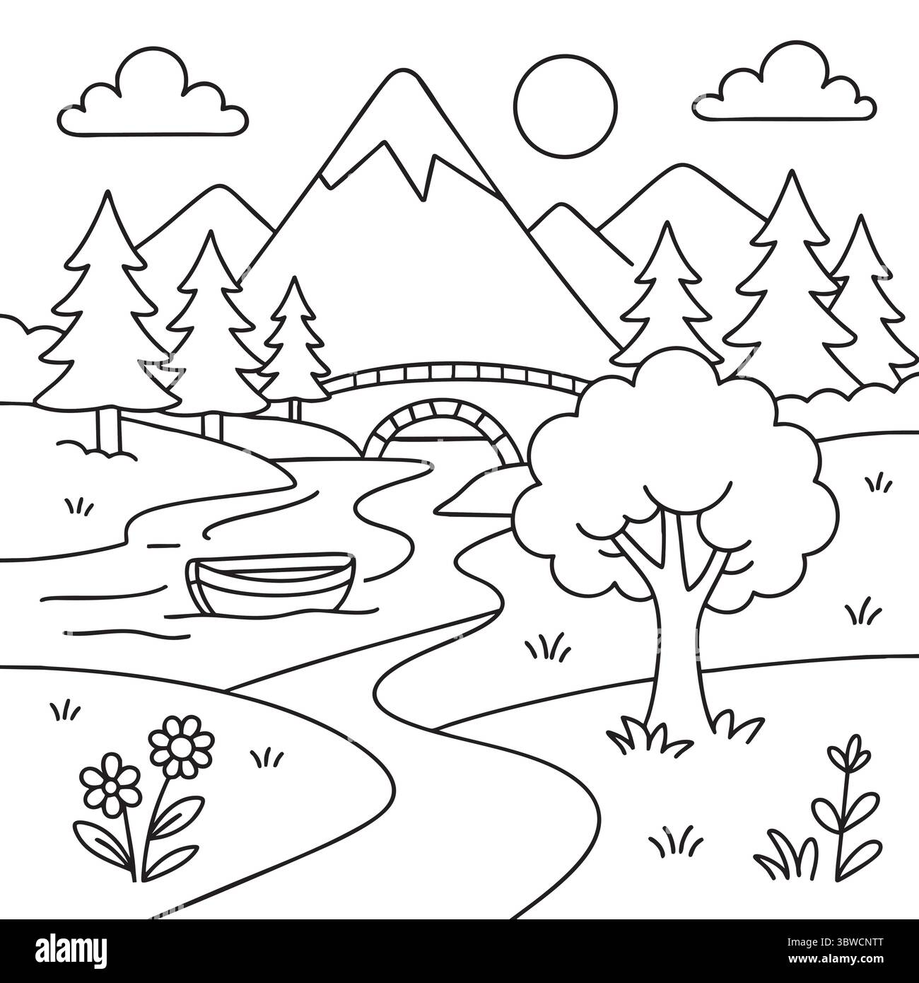 Stone flower lake Cut Out Stock Images & Pictures - Alamy