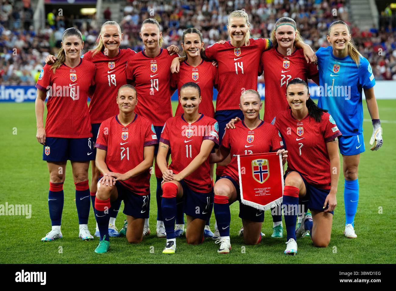 (left to right, back to front) Norway's Maren Mjelde, Frida Maanum ...