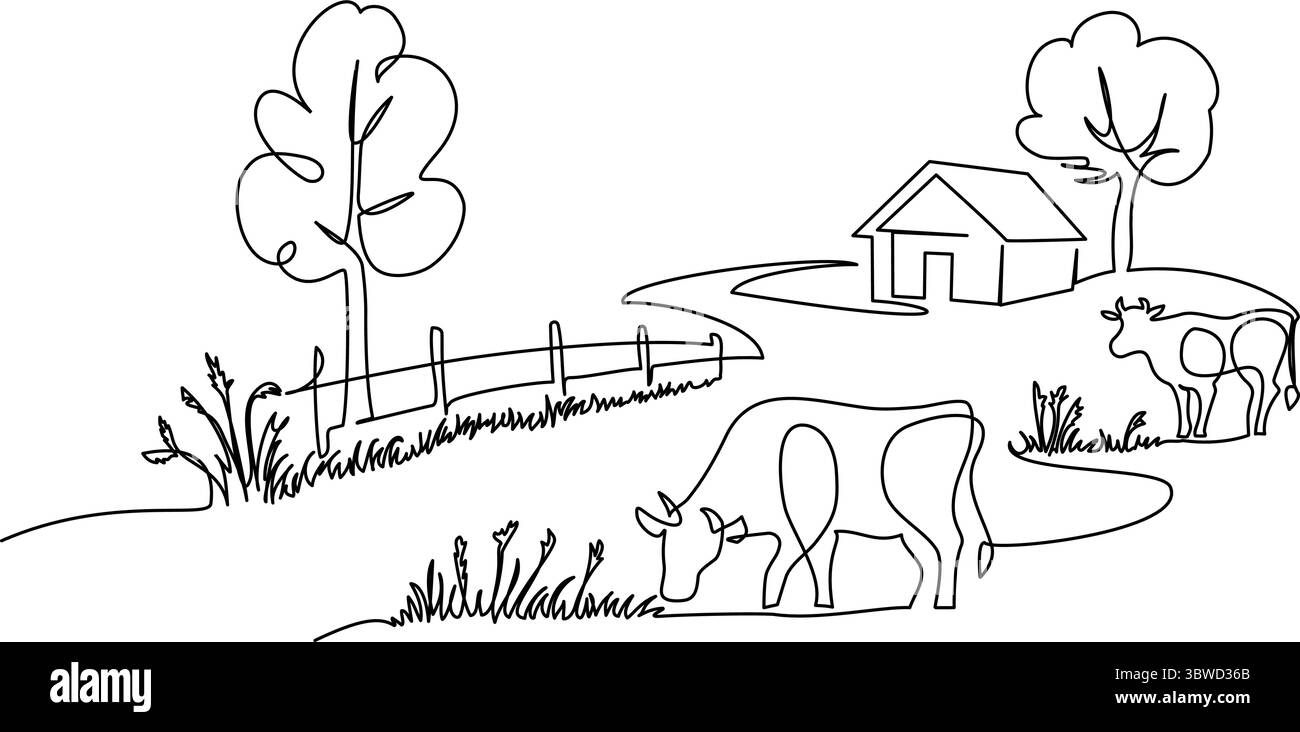 Cow house Black and White Stock Photos & Images - Alamy