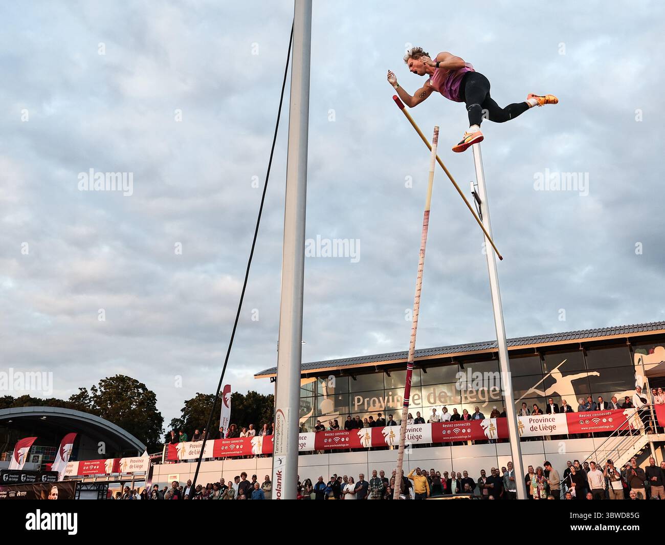 Belgian Ben Broeders pictured in action during the men's pole vault ...