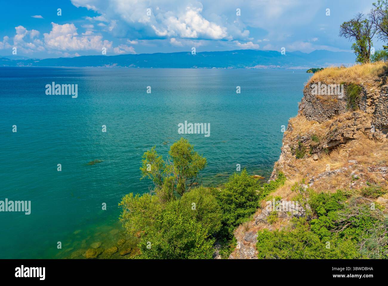Lake Ohrid in summer time in North Macedonia Stock Photo - Alamy