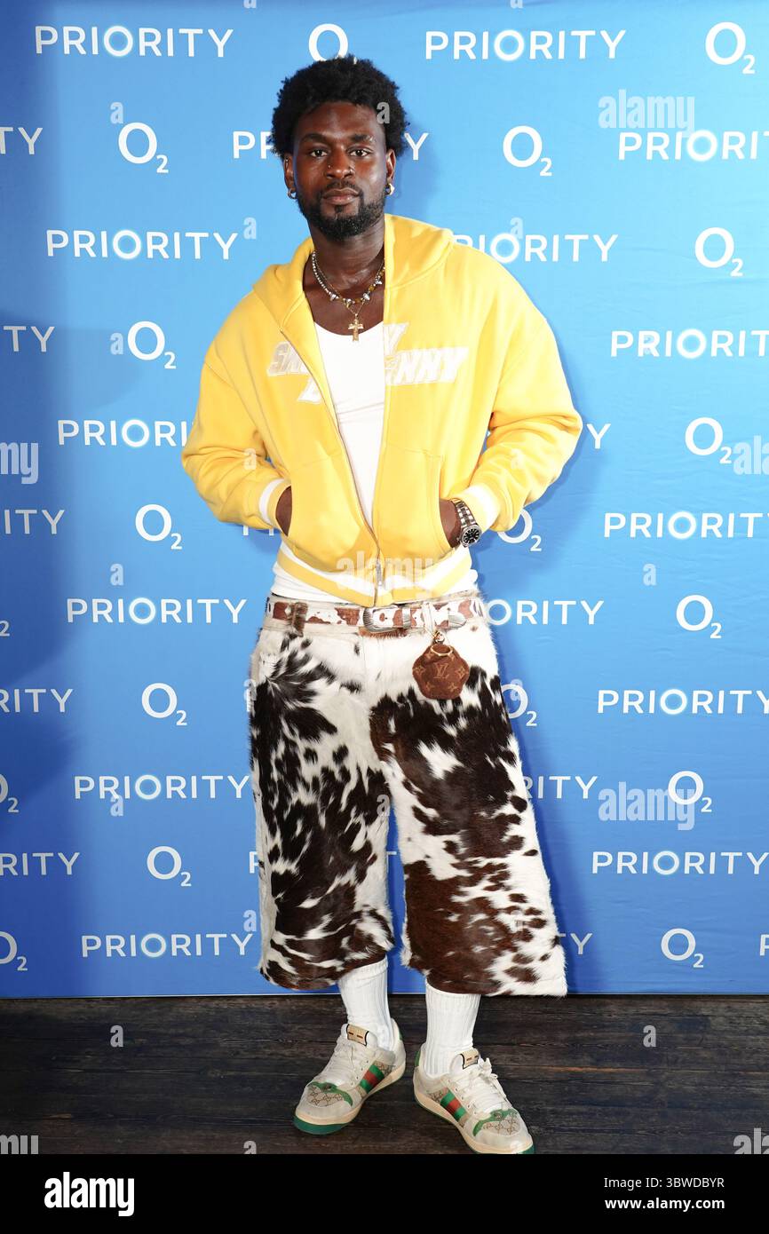 EDITORIAL USE ONLY Dami Hope attends an exclusive O2 presents… Burna ...