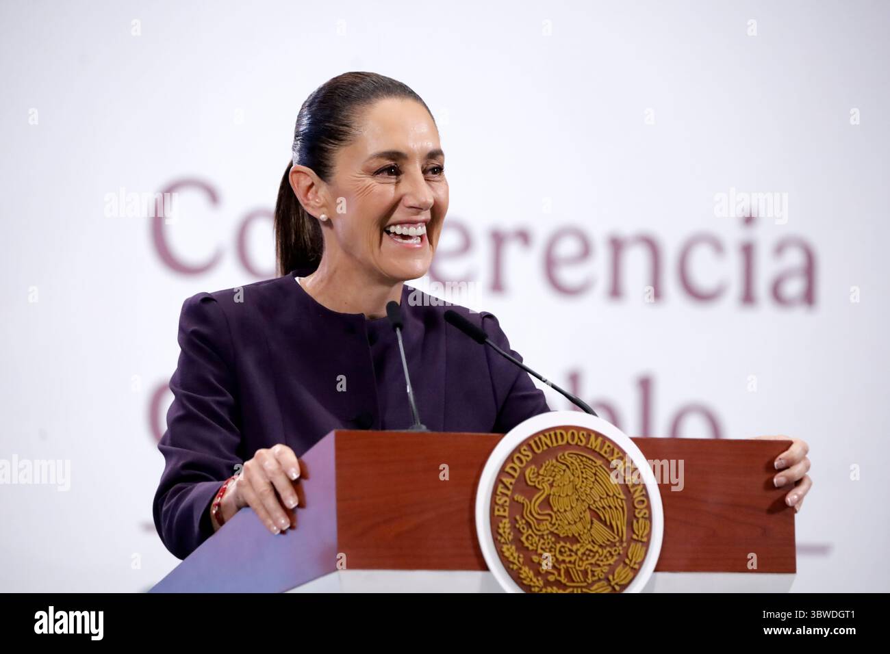 Mexico City, Mexico. 16th July, 2025. Mexico's President Claudia ...