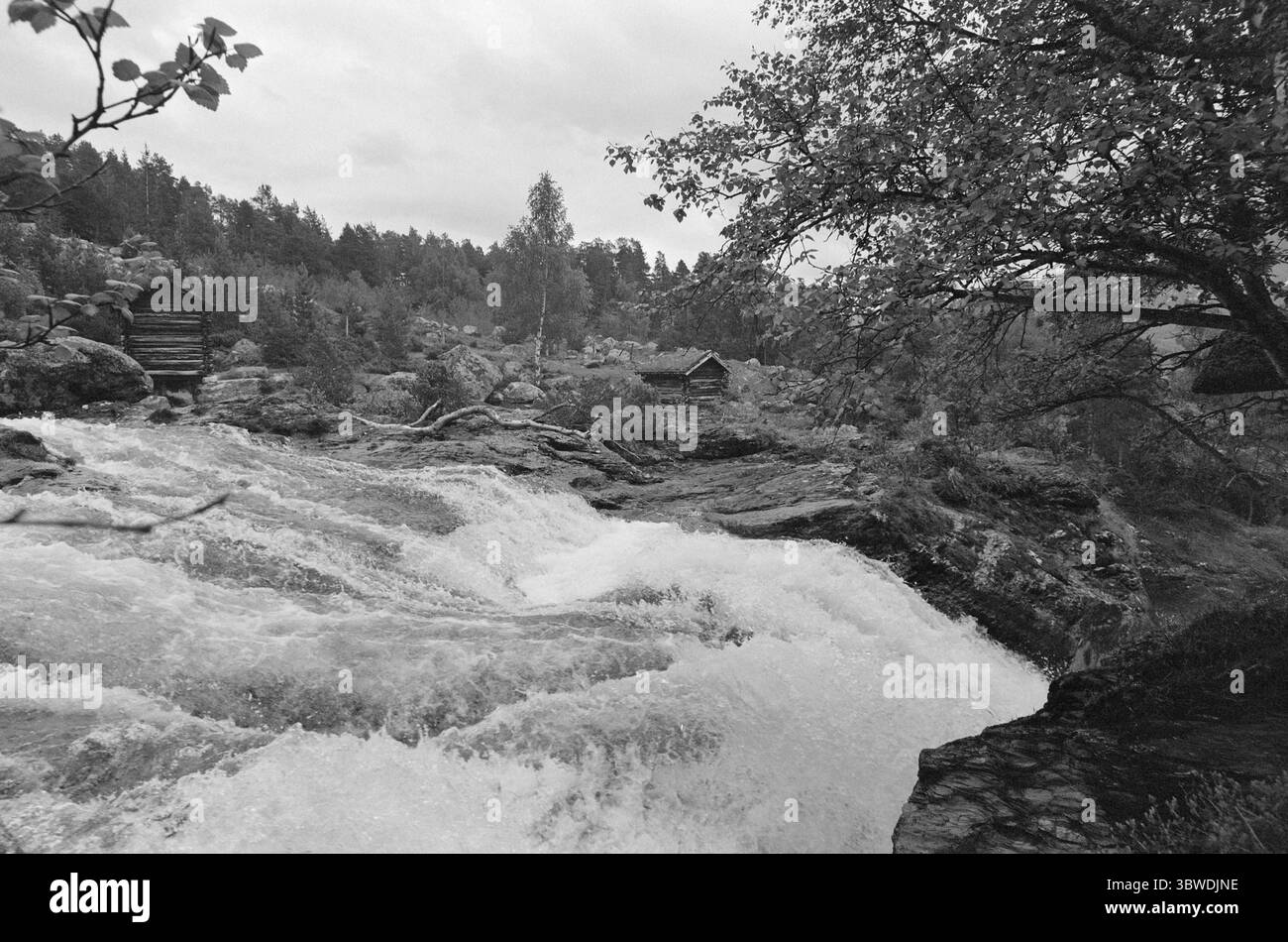 Current 26-6-1972 : Murder of a landscape. The Leineåni flows in steep ...