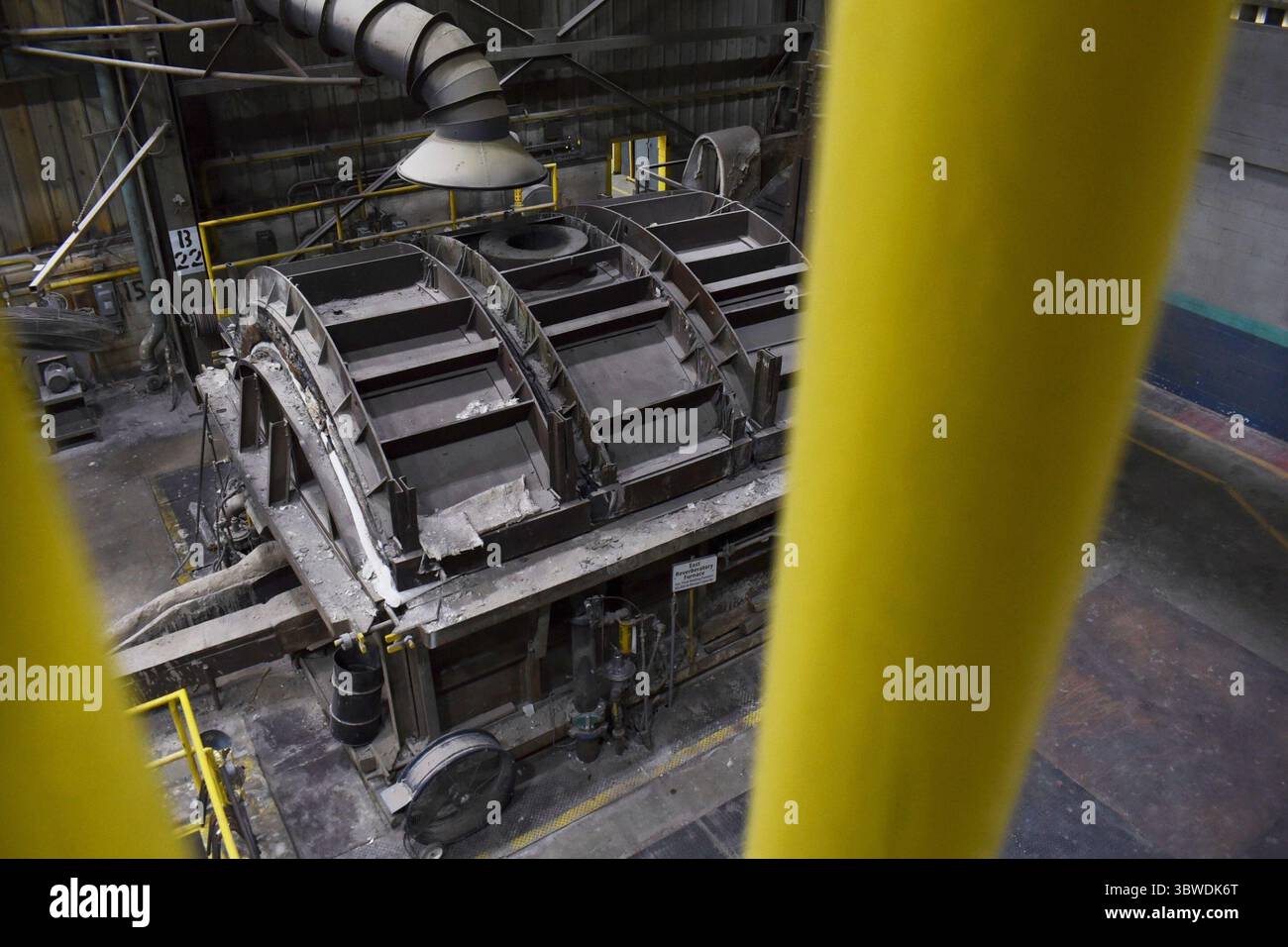 A furnace sits inside the Fairbanks Morse Defense Bird Johnson ...