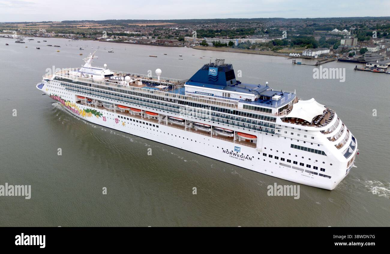 The Norwegian Sky, a Sun-class cruise ship built in 1999, is operated ...
