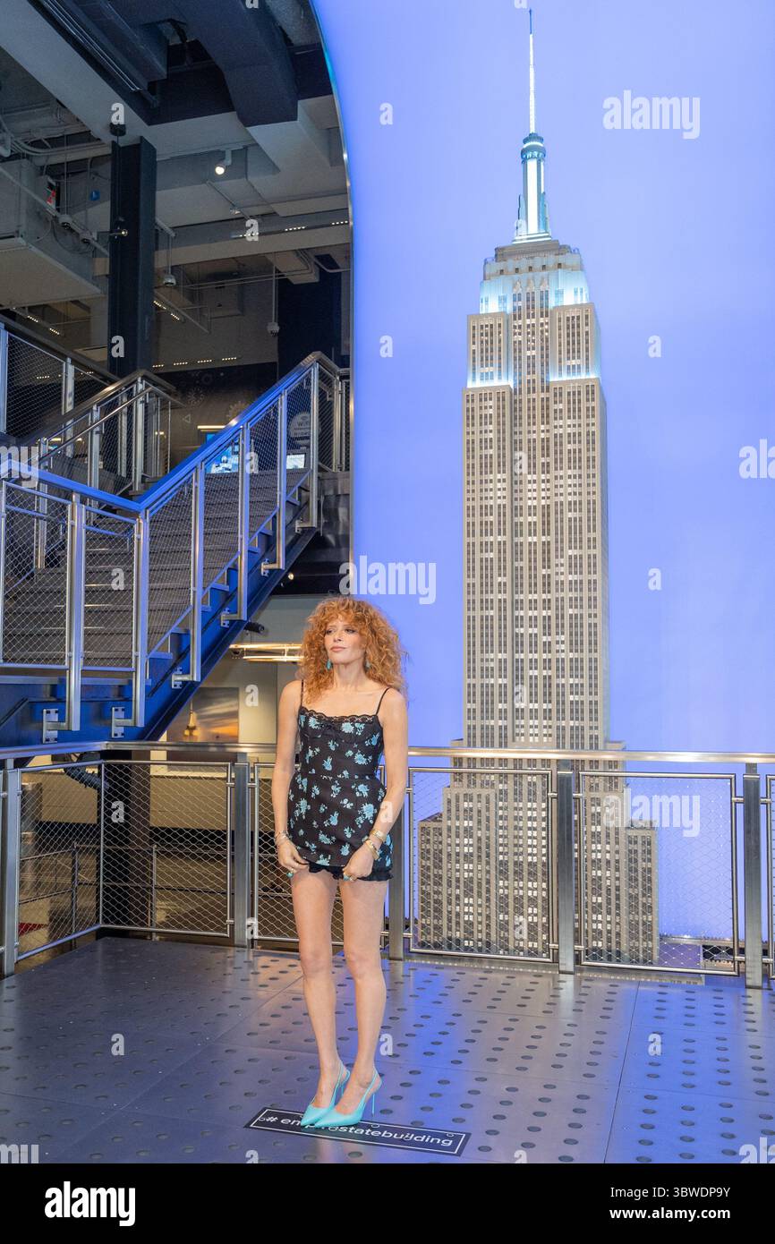 New York, NY, July 16, 2025: Natasha Lyonne wearing romper dress by Shushu/Tong visits for ...