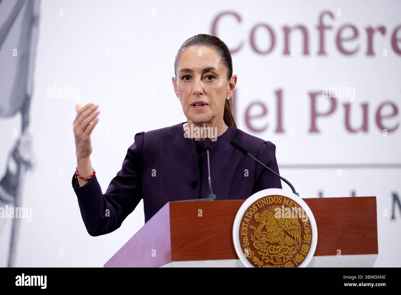 Mexico City, Mexico. 16th July, 2025. Mexico's President Claudia ...