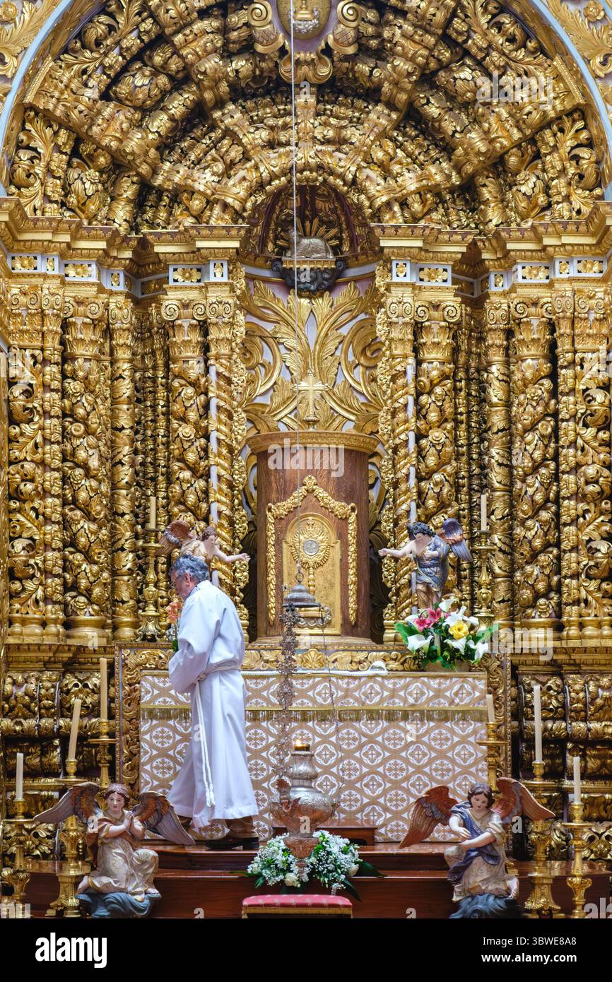 Priest, Igreja de Sao Jose, Church of Saint Joseph altar, Convento de Nossa Senhora da Conceicao ...