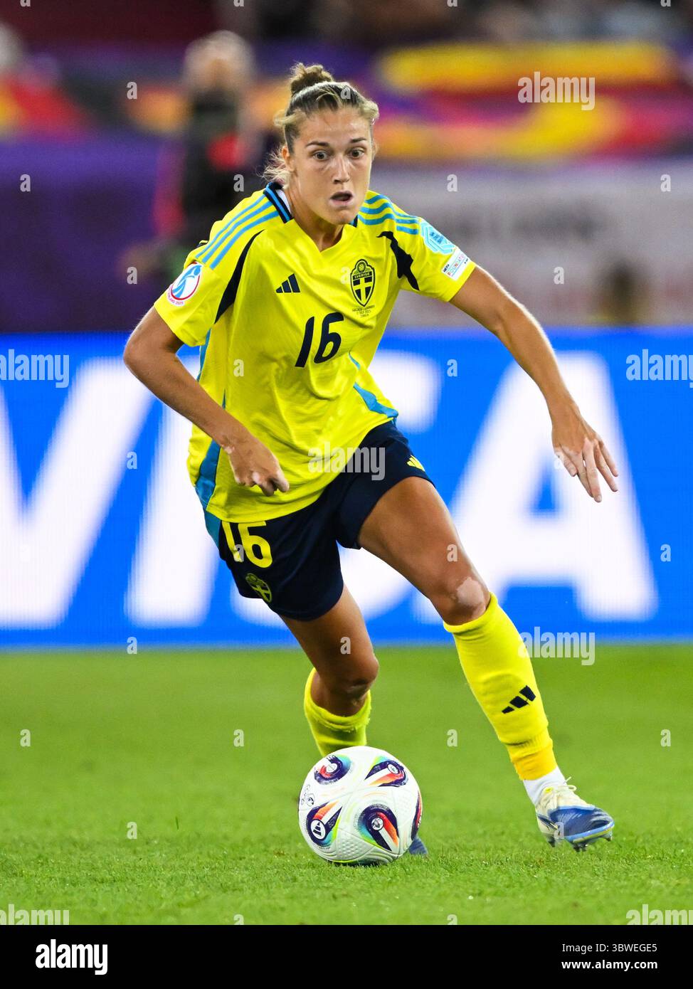 ZURICH - Filippa Angeldahl of Sweden during the European Championship ...