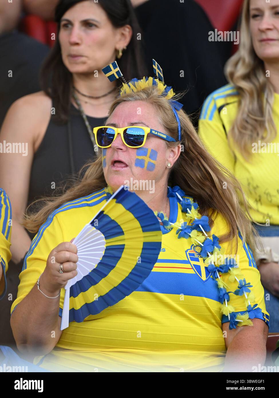 ZURICH - Sweden supporters during the European Championship Group C ...