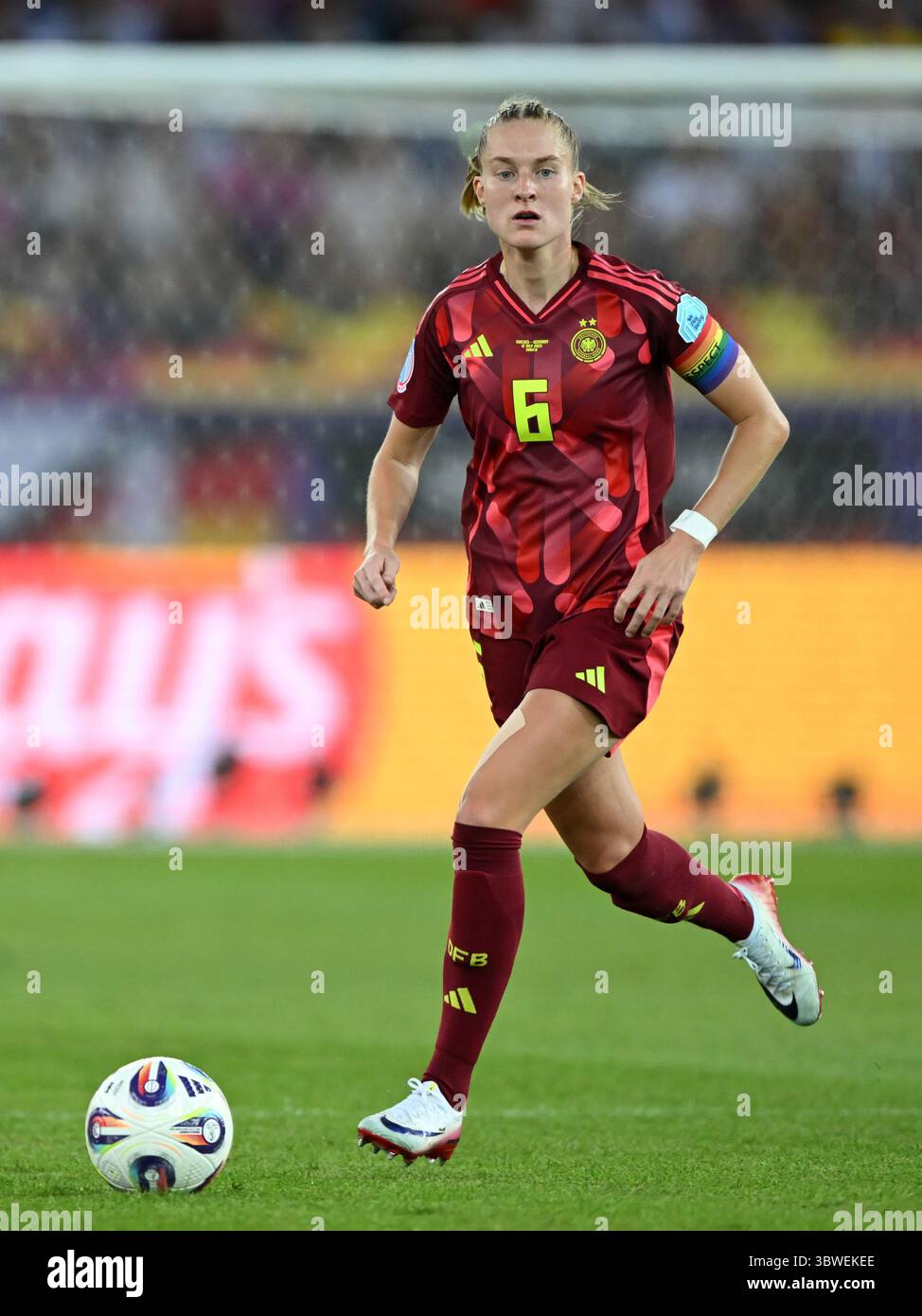 ZURICH - Janina Minge of Germany during the European Championship Group ...
