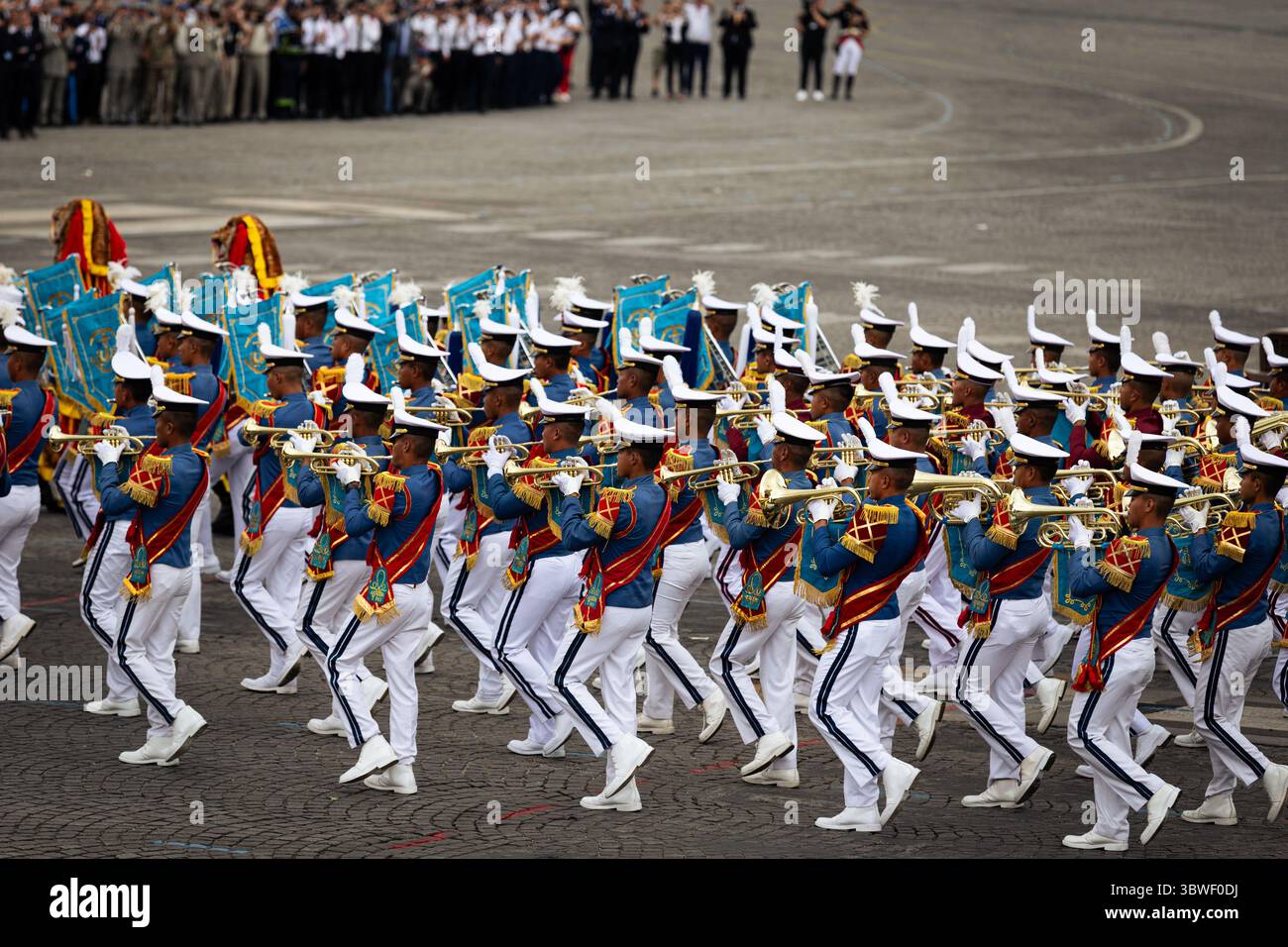 Indonesian army parade during the Bastille Day Military Parade at the ...