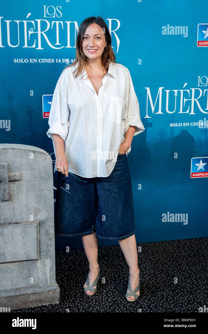 Olaya Caldera attends to 'Los Muertimer' Premiere at Kinepolis on July ...