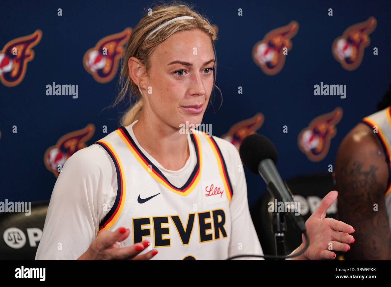 Boston, Massachusetts, USA. 15th July, 2025. Indiana Fever guard Sophie ...
