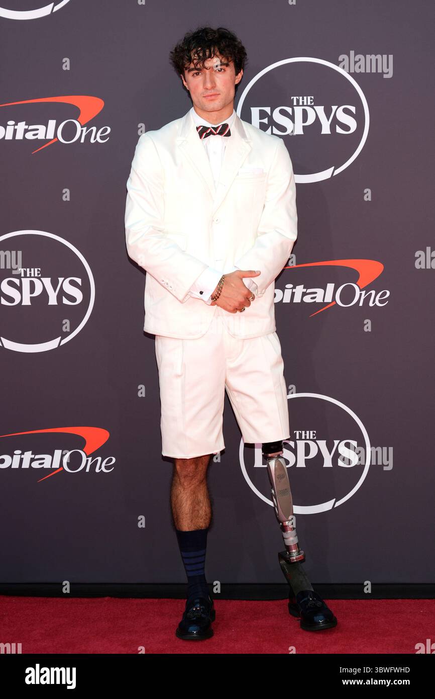Ezra Frech arrives at the ESPY Awards at the Dolby Theatre in Los ...