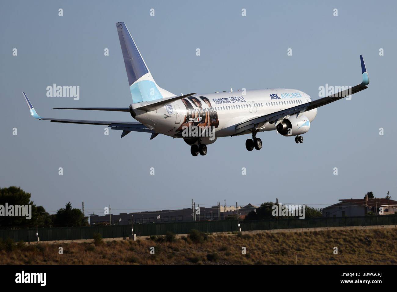 in the photo Boeing 737-84P of the Asl company with Compagnie ...