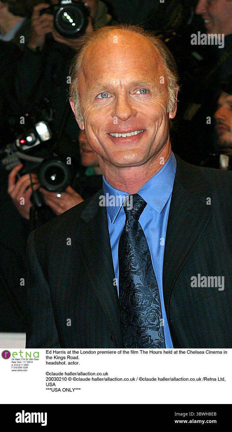 Ed Harris at the London premiere of the film The Hours held at the ...