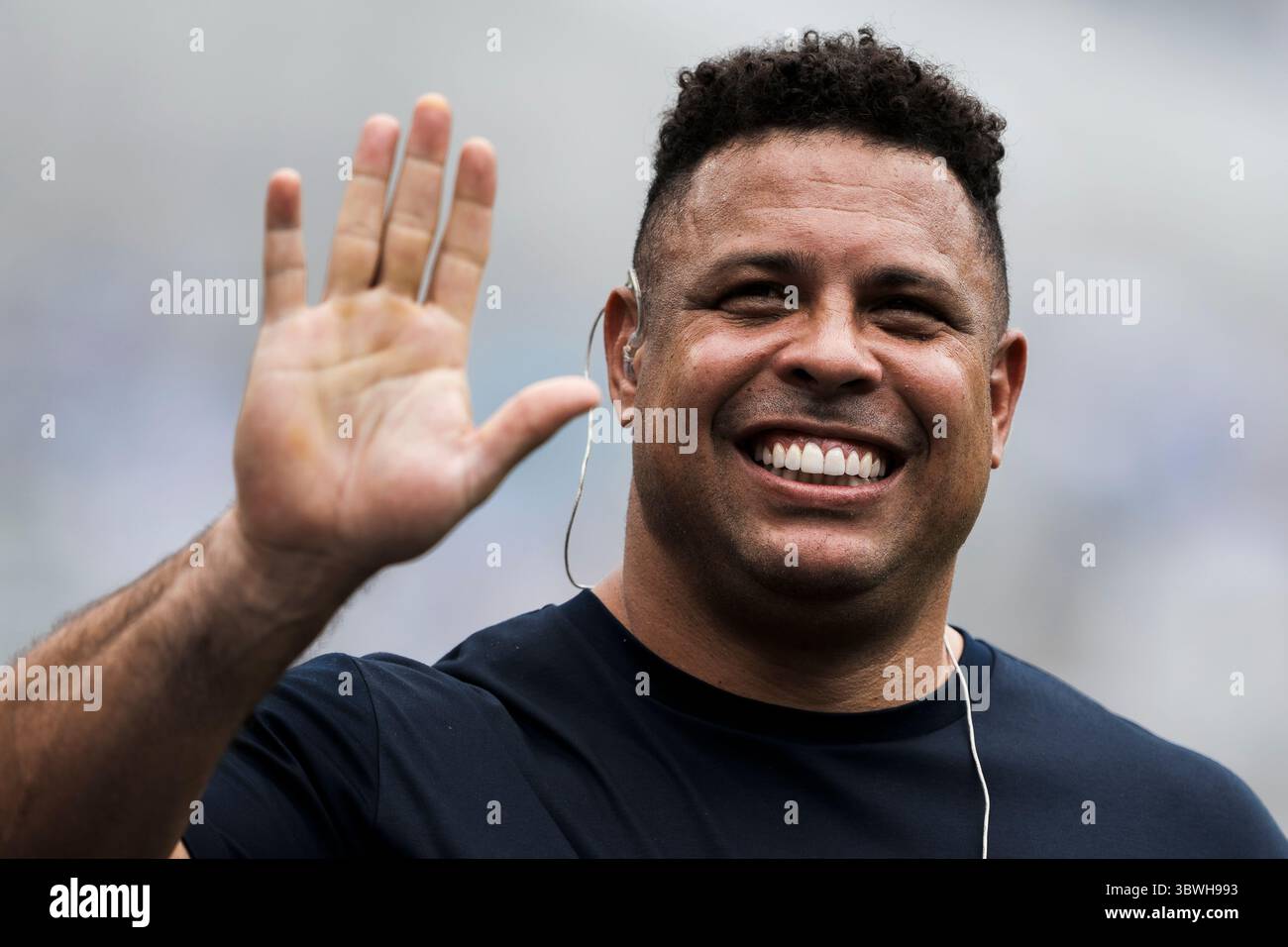 Ronaldo Luis Nazario de Lima gestures prior to the FIFA Club World Cup ...