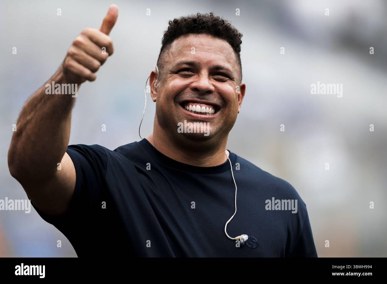 Ronaldo Luis Nazario de Lima gestures prior to the FIFA Club World Cup ...