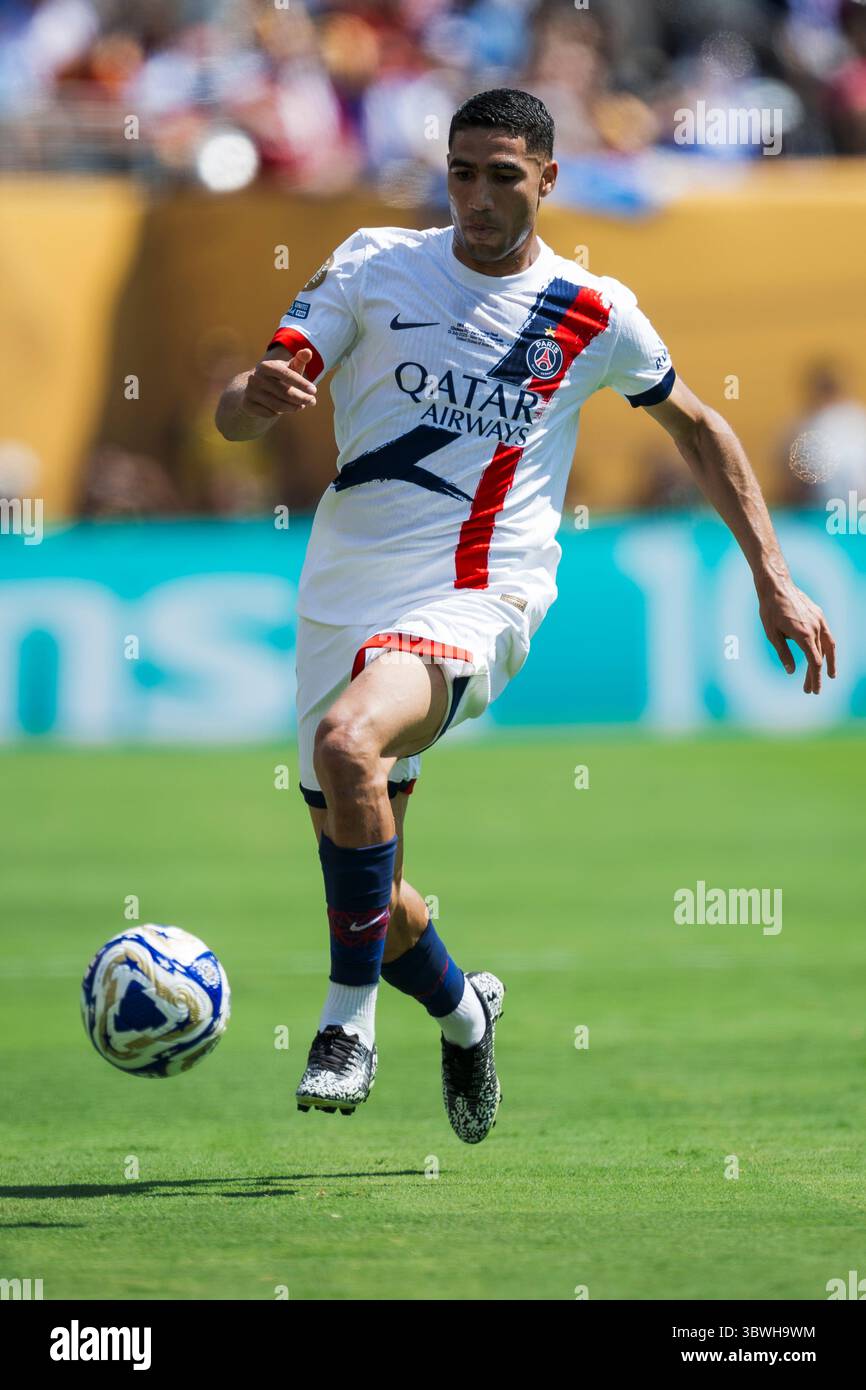 Achraf Hakimi of Paris Saint-Germain FC in action during the FIFA Club ...