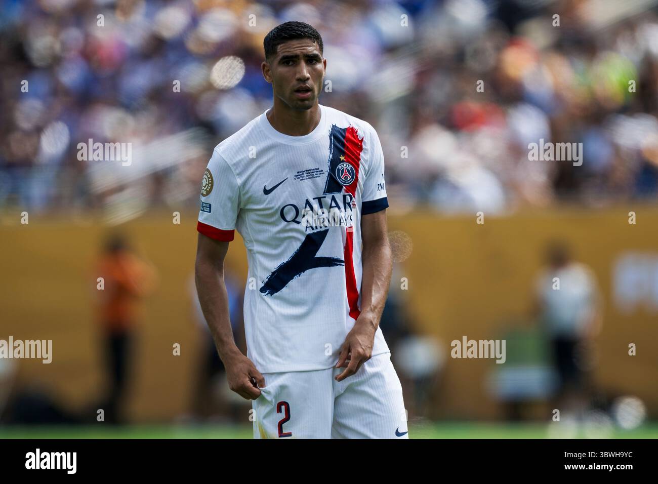 Achraf Hakimi of Paris Saint-Germain FC looks on during the FIFA Club ...