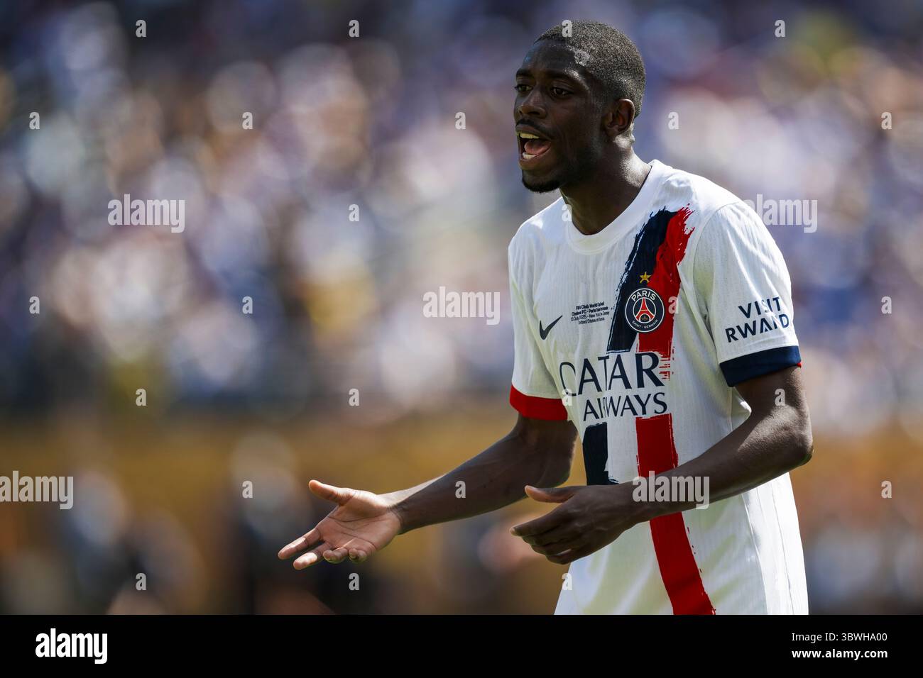 Ousmane Dembele of Paris Saint-Germain FC reacts during the FIFA Club ...
