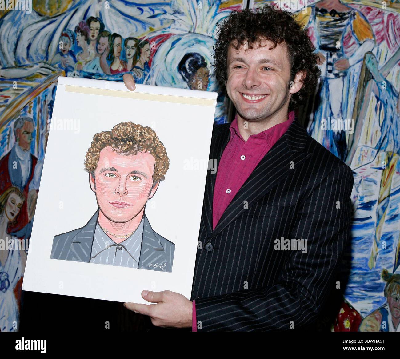 British actor Michael Sheen pictured during the unveiling of his ...