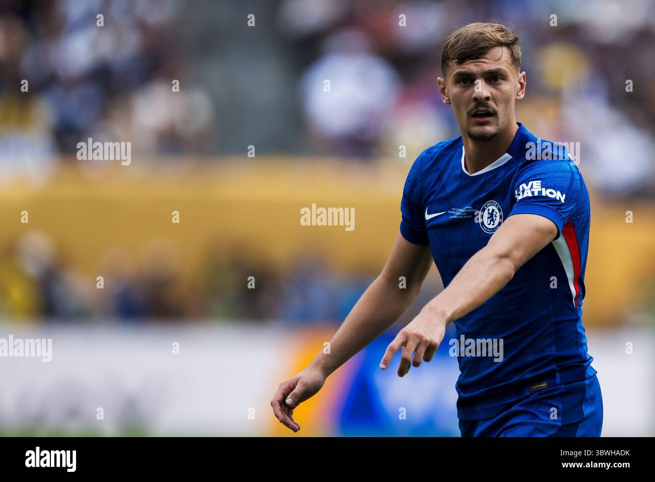 Kiernan Dewsbury-Hall of Chelsea FC gestures during the FIFA Club World ...