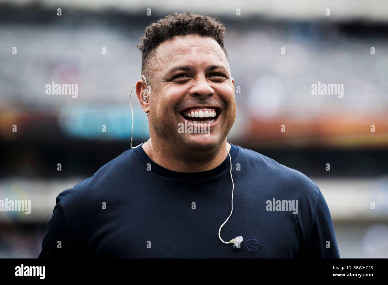 Ronaldo Luis Nazario de Lima smiles prior to the FIFA Club World Cup ...