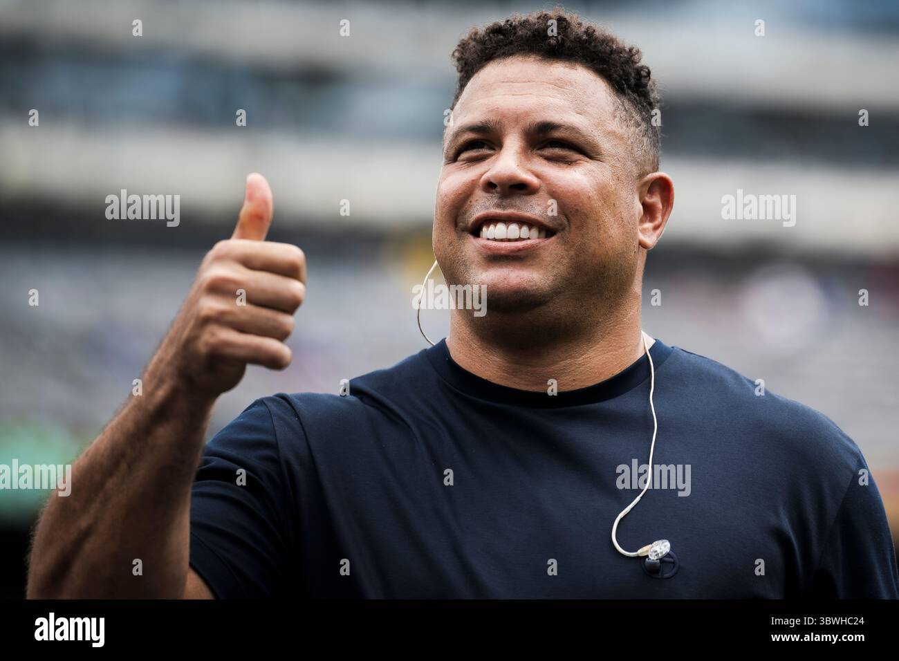 Ronaldo Luis Nazario de Lima gestures prior to the FIFA Club World Cup ...