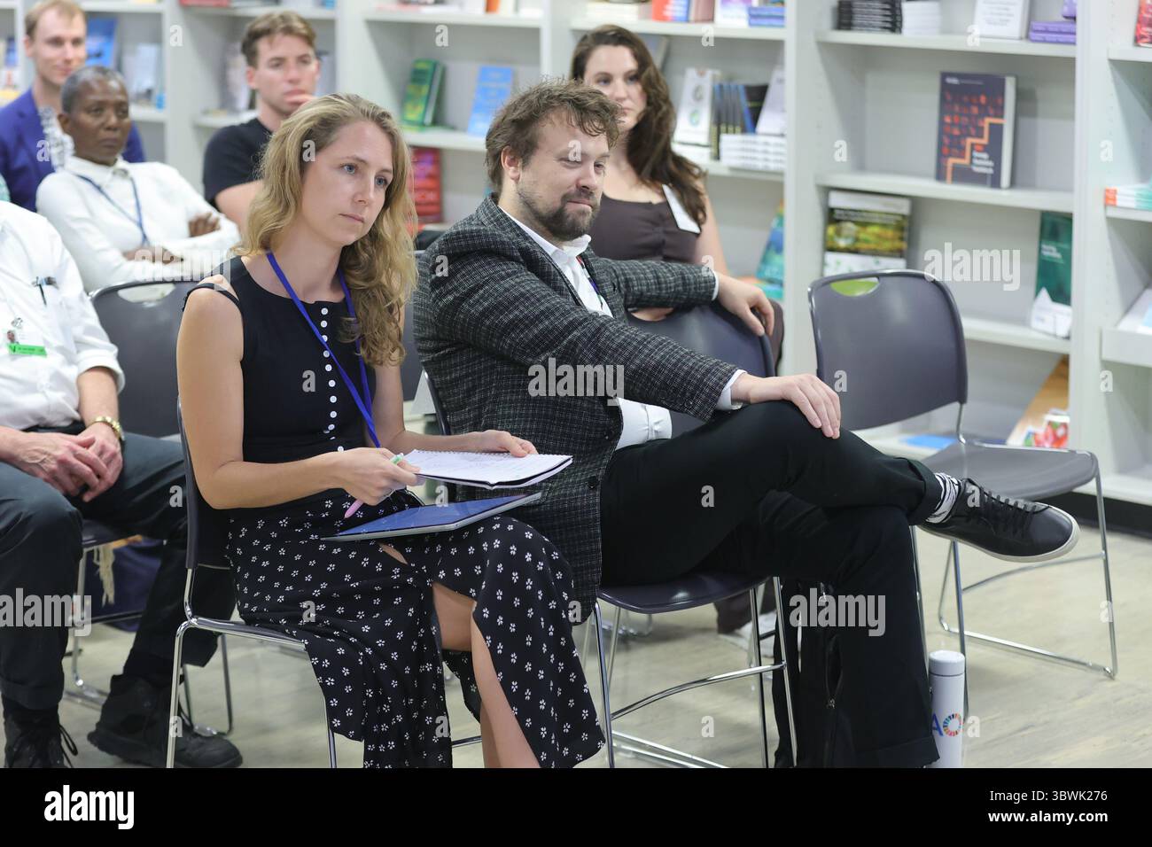 CAPTION: NEW YORK, NEW YORK – JULY 17, 2025: Authors Felix Dodds and ...