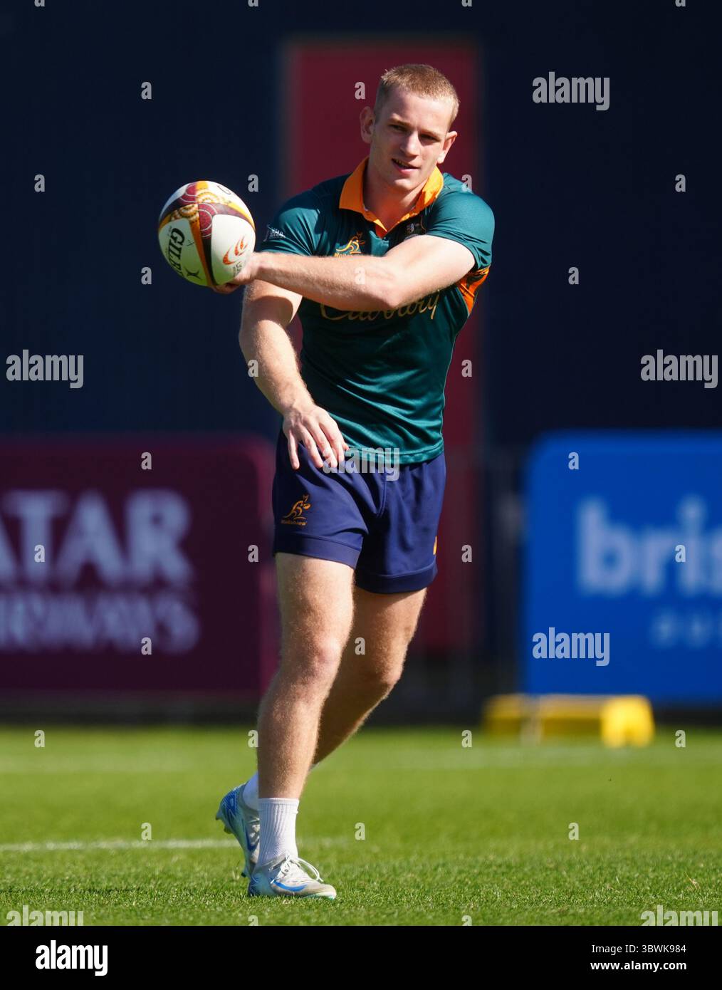 Australia's Max Jorgensen during a training session at Ballymore ...