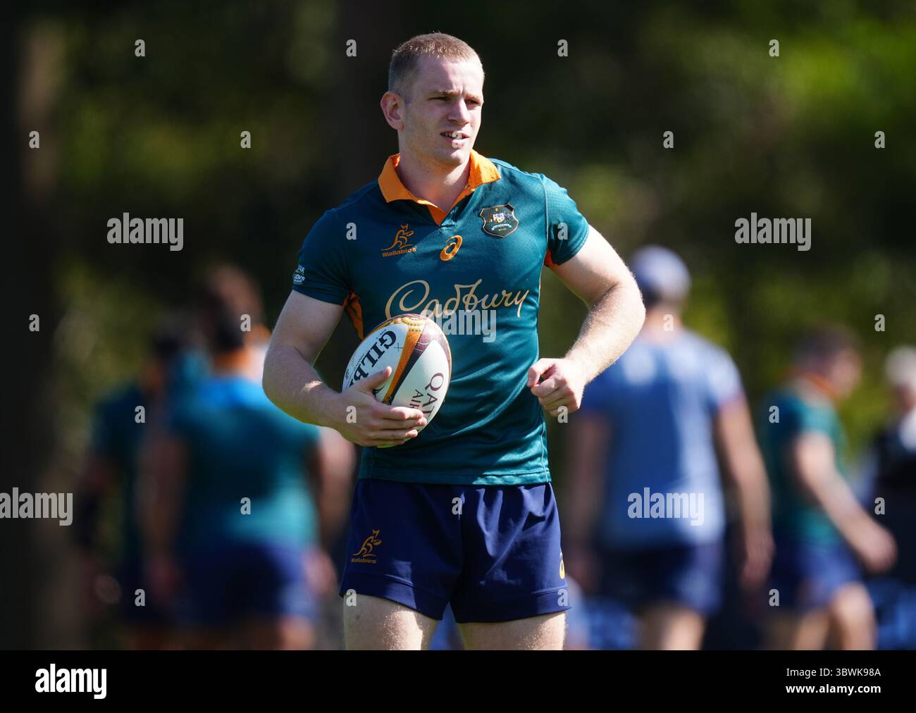 Australia's Max Jorgensen during a training session at Ballymore ...
