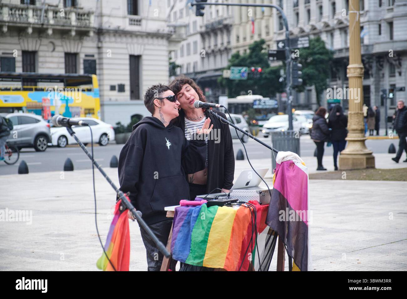 Buenos Aires, Argentina; July 14 2025: Day of non-binary visibility ...