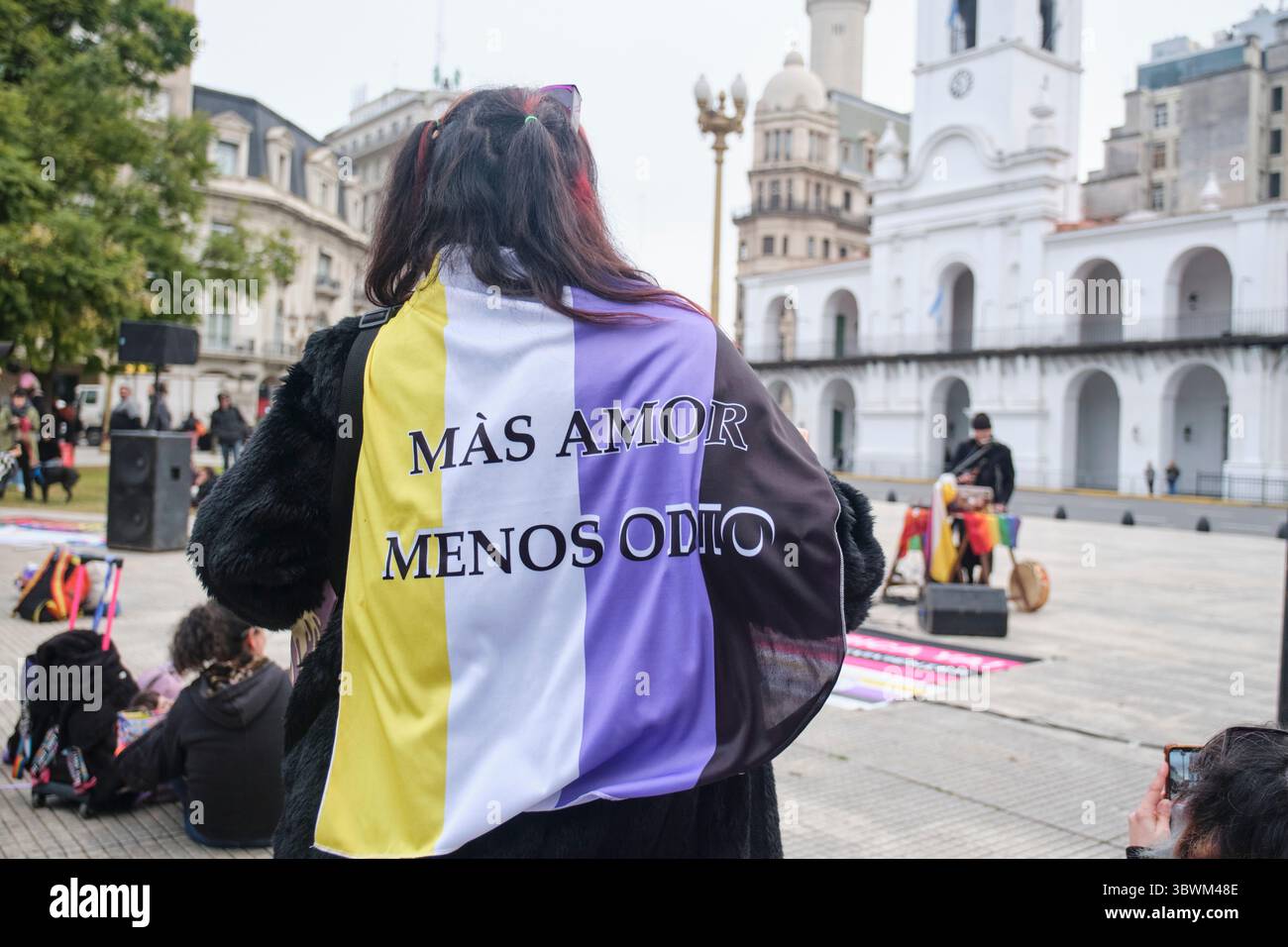 Buenos Aires, Argentina; July 14 2025: Day of non-binary visibility ...