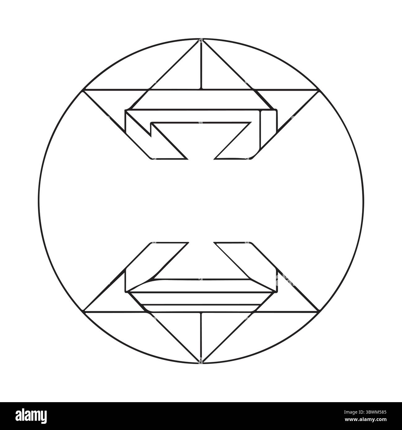 Geometric digital illustration featuring abstract hi-res stock ...