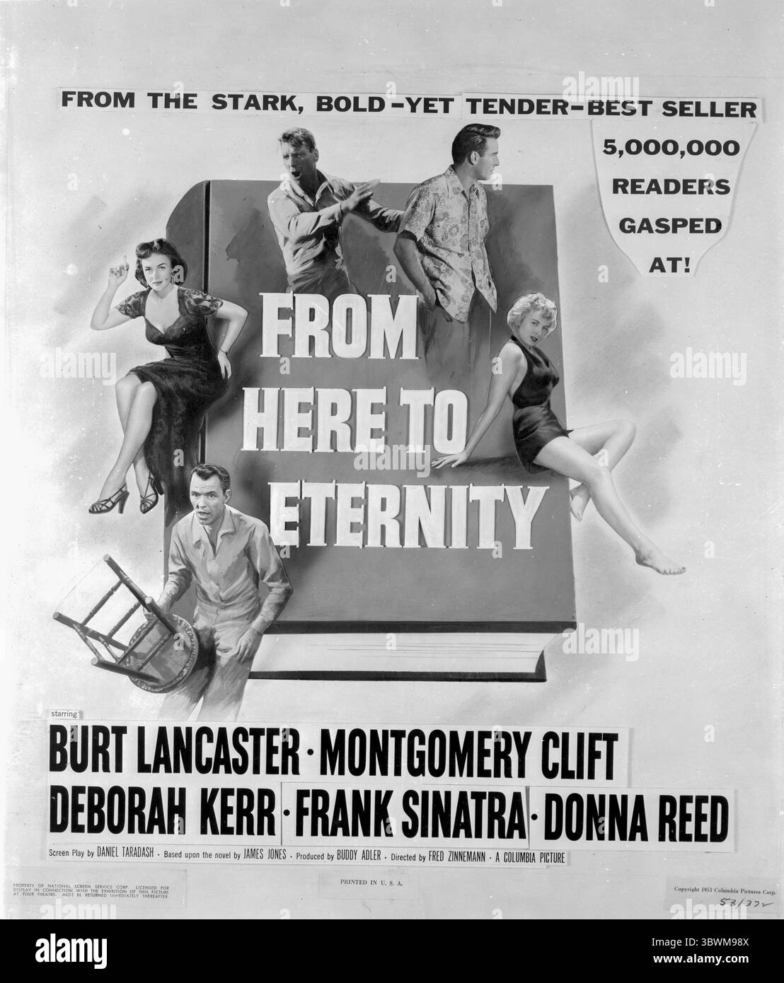 From here to eternity movie poster Black and White Stock Photos ...