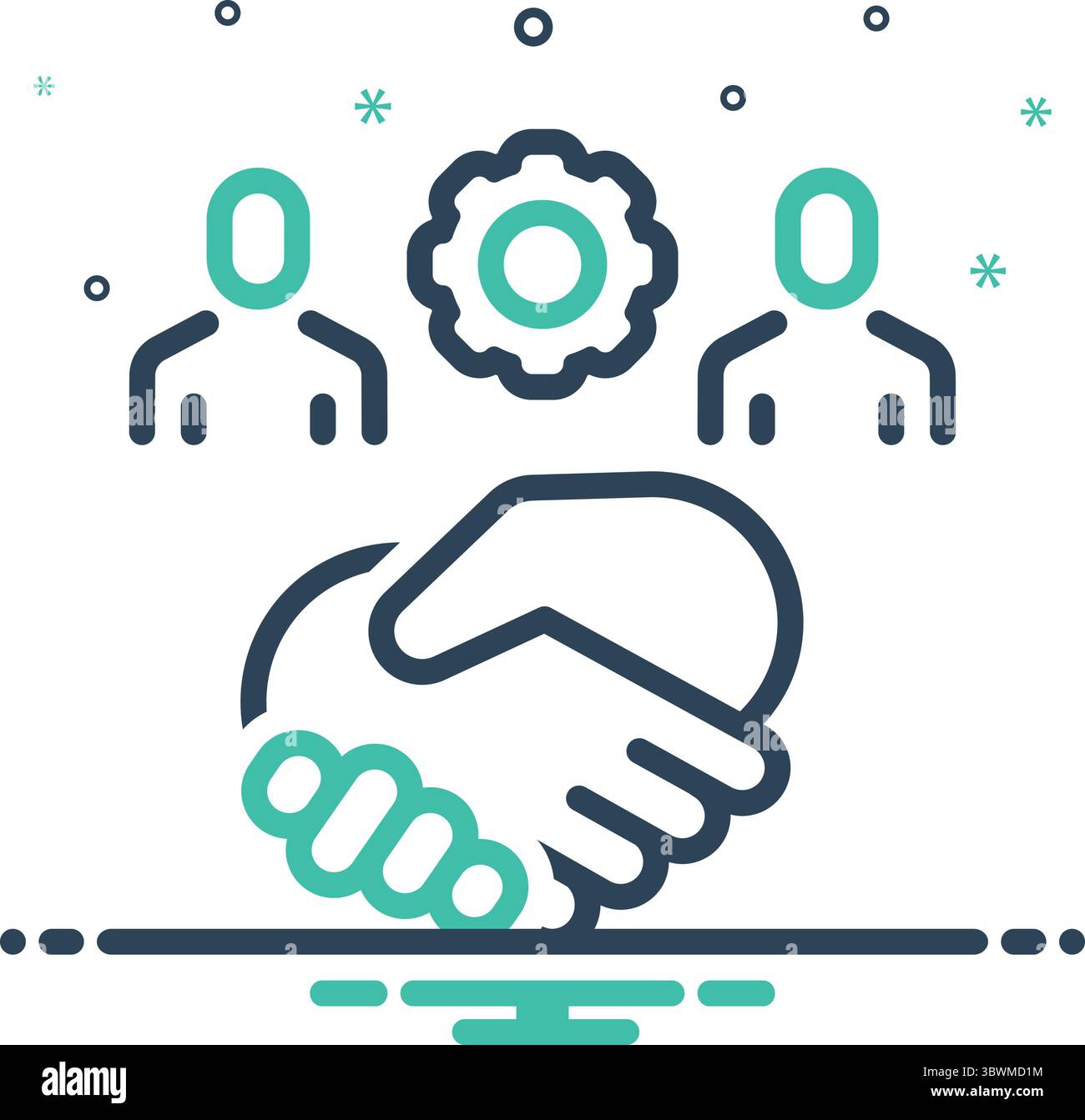 Icon relationship building Cut Out Stock Images & Pictures - Alamy