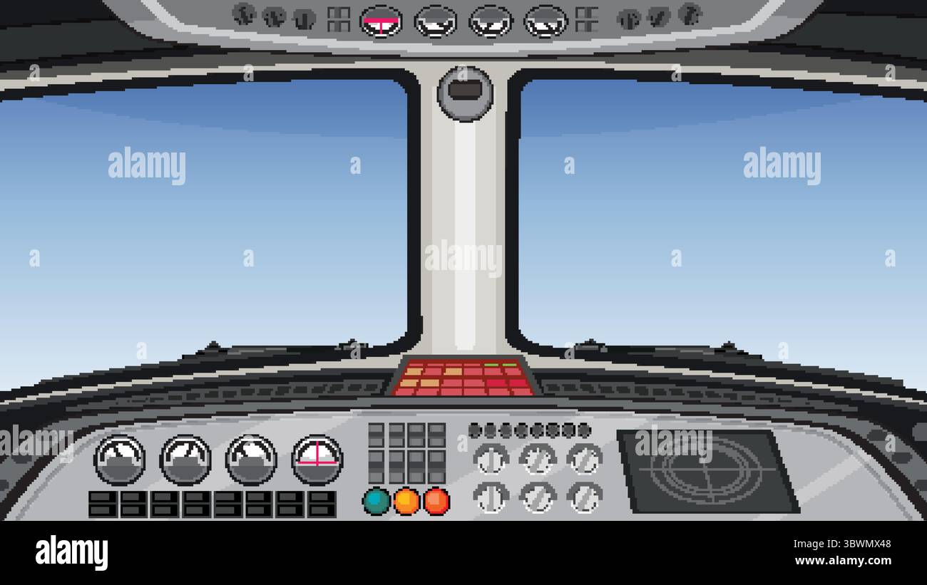 Cockpit throttle Stock Vector Images - Alamy