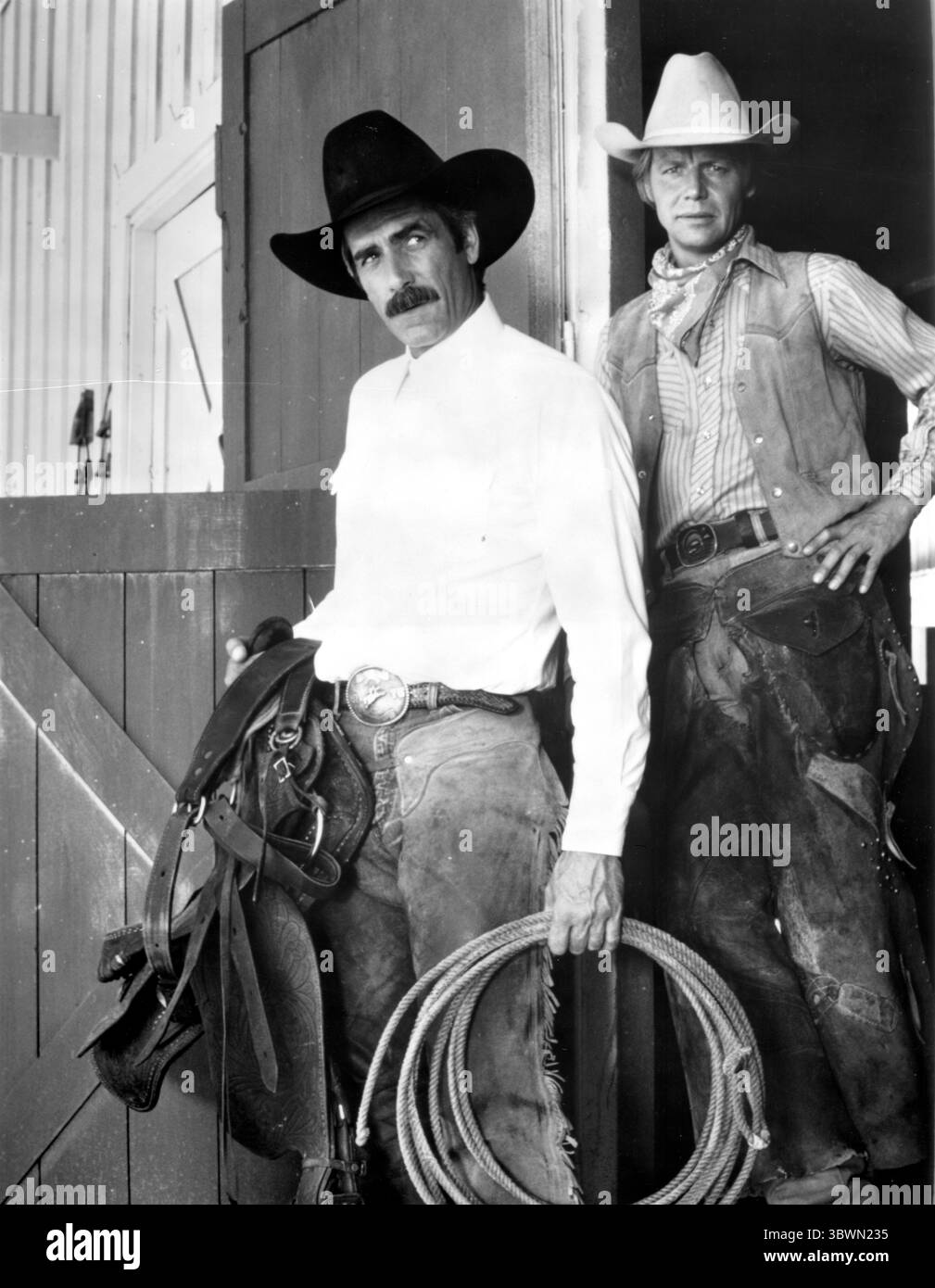 Sam Elliott and co-star in cowboy outfits (Credit Image: © Movie Star ...