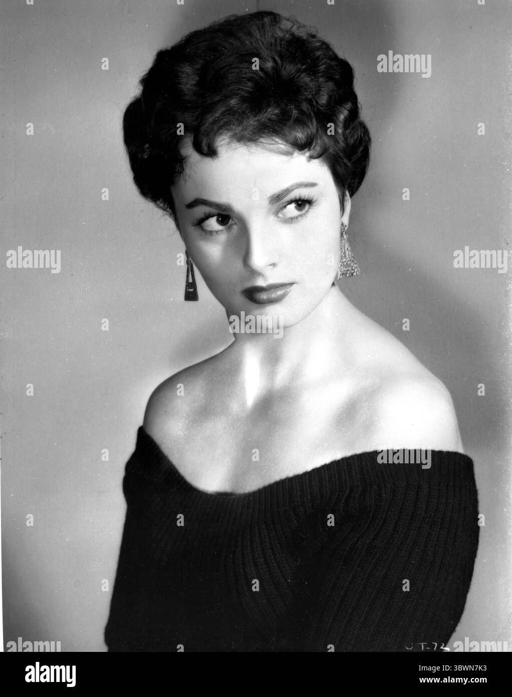 Off the shoulder top Black and White Stock Photos & Images - Alamy