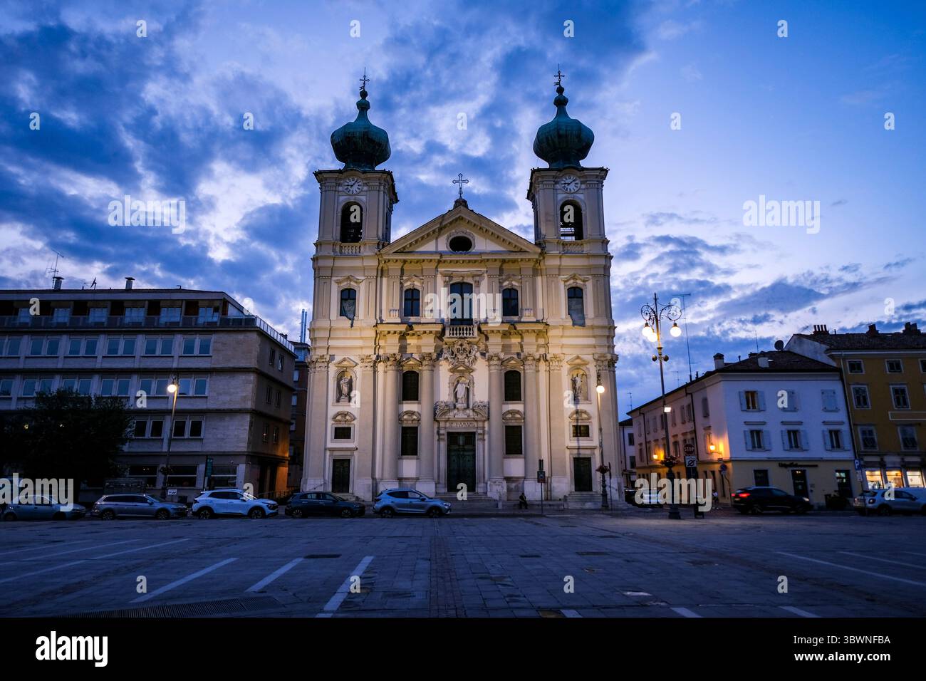 PRODUCTION - 16 July 2025, Italy, Gorizia: The Piazza della Vittoria ...