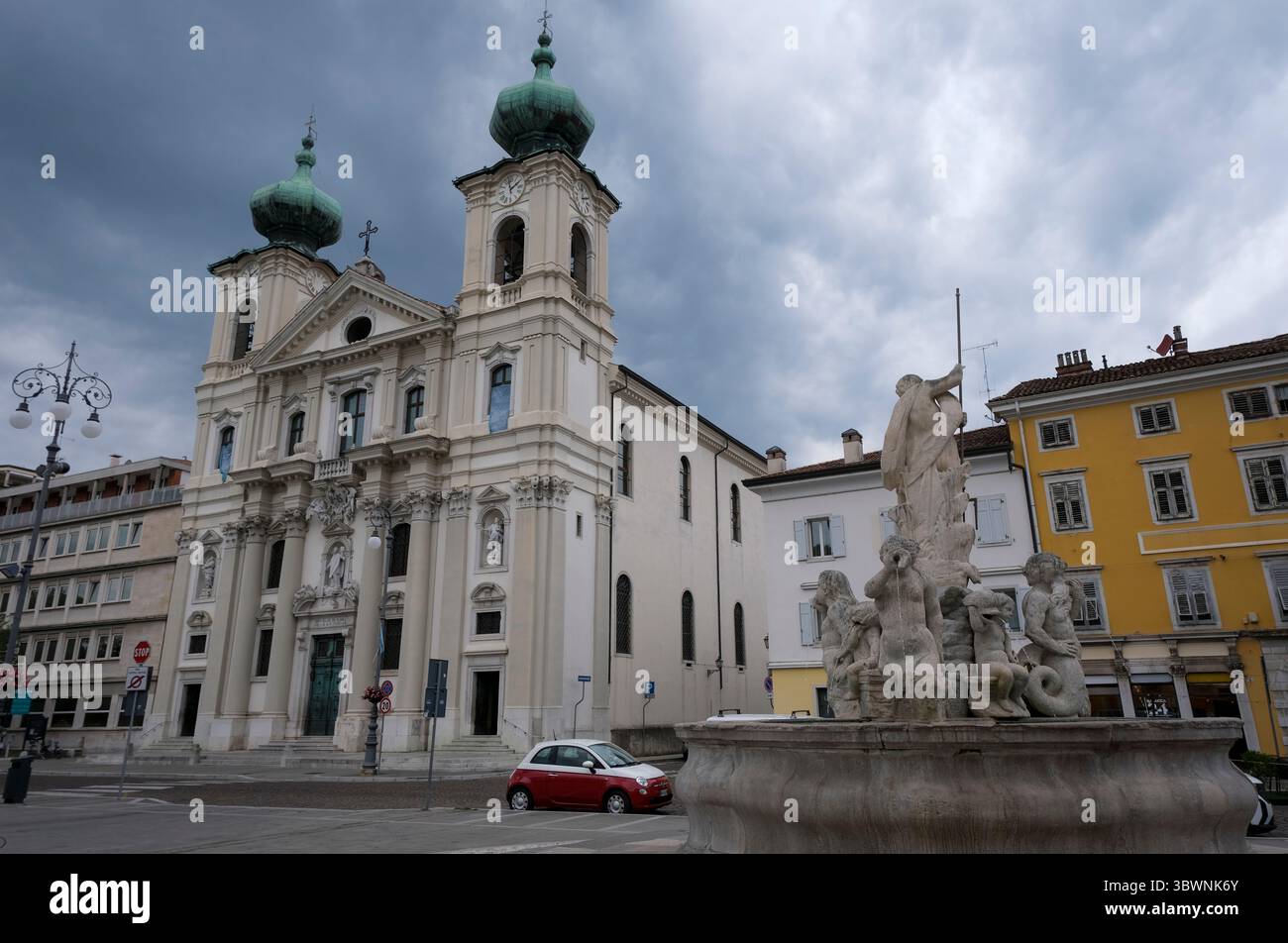 PRODUCTION - 16 July 2025, Italy, Gorizia: The Piazza della Vittoria ...